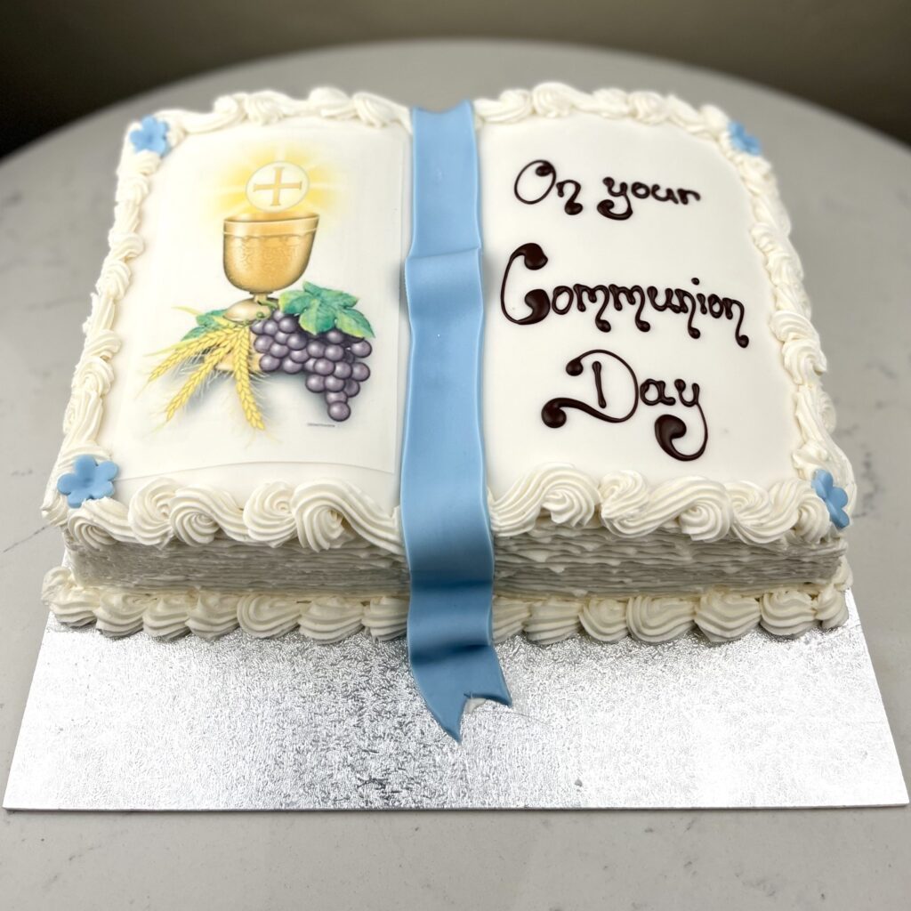 COMMUNION CONFIRMATION BOOK CAKE - Quigleys